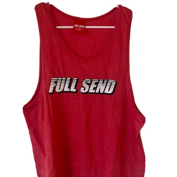 Full Send | Shirts | Full Send Red Tank Top Brand New Large Medium ...